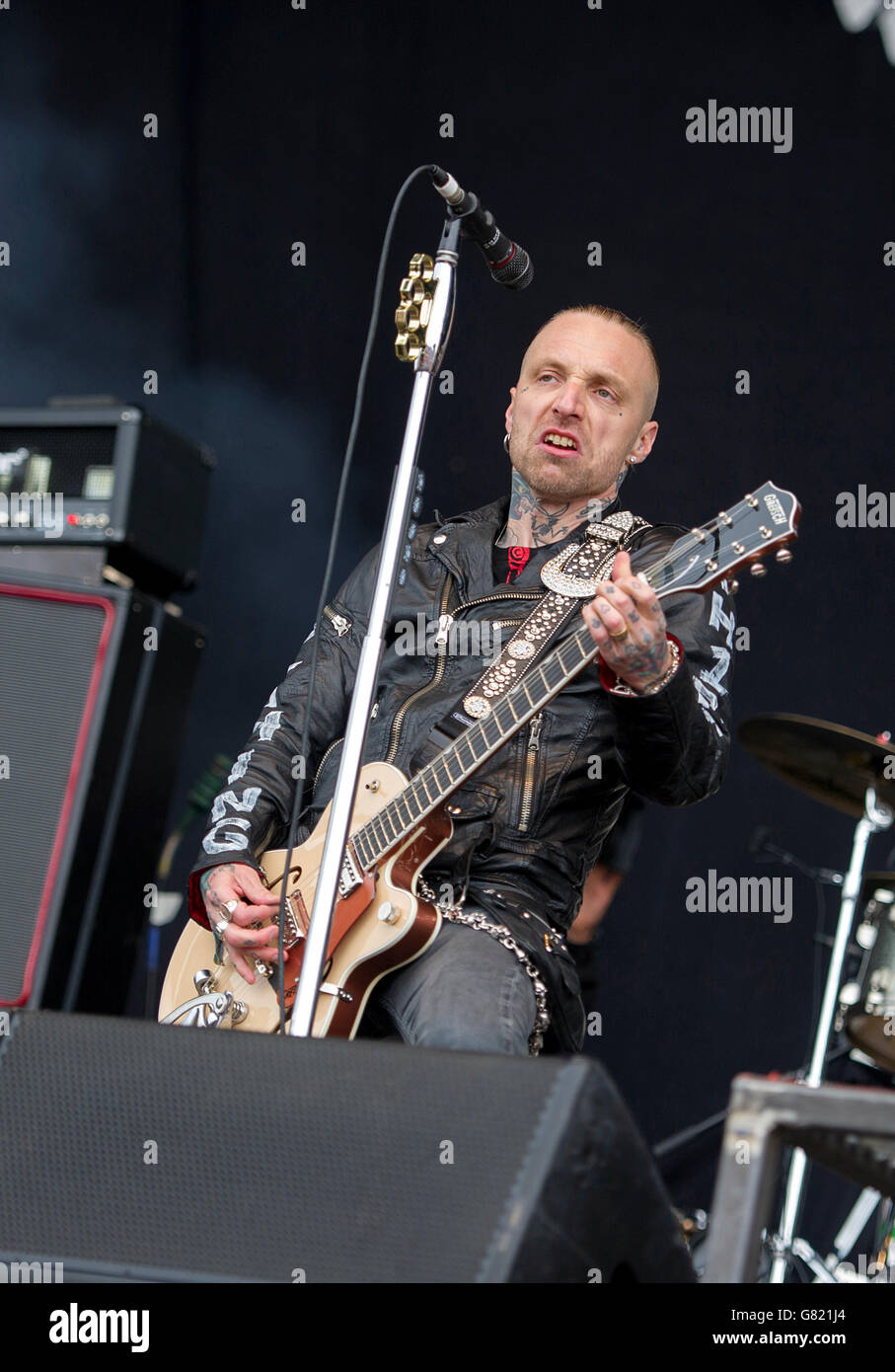 Backyard Babies live on stage on day 3 of Download festival on June 14 ...