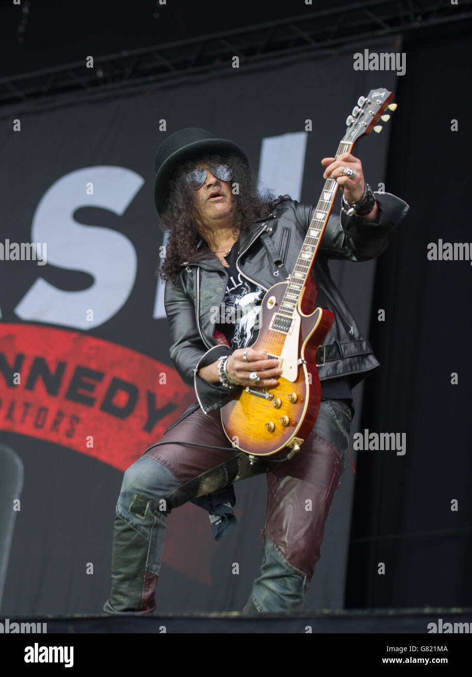 Slash live on stage on day 3 of Download festival on June 14 2015 in ...
