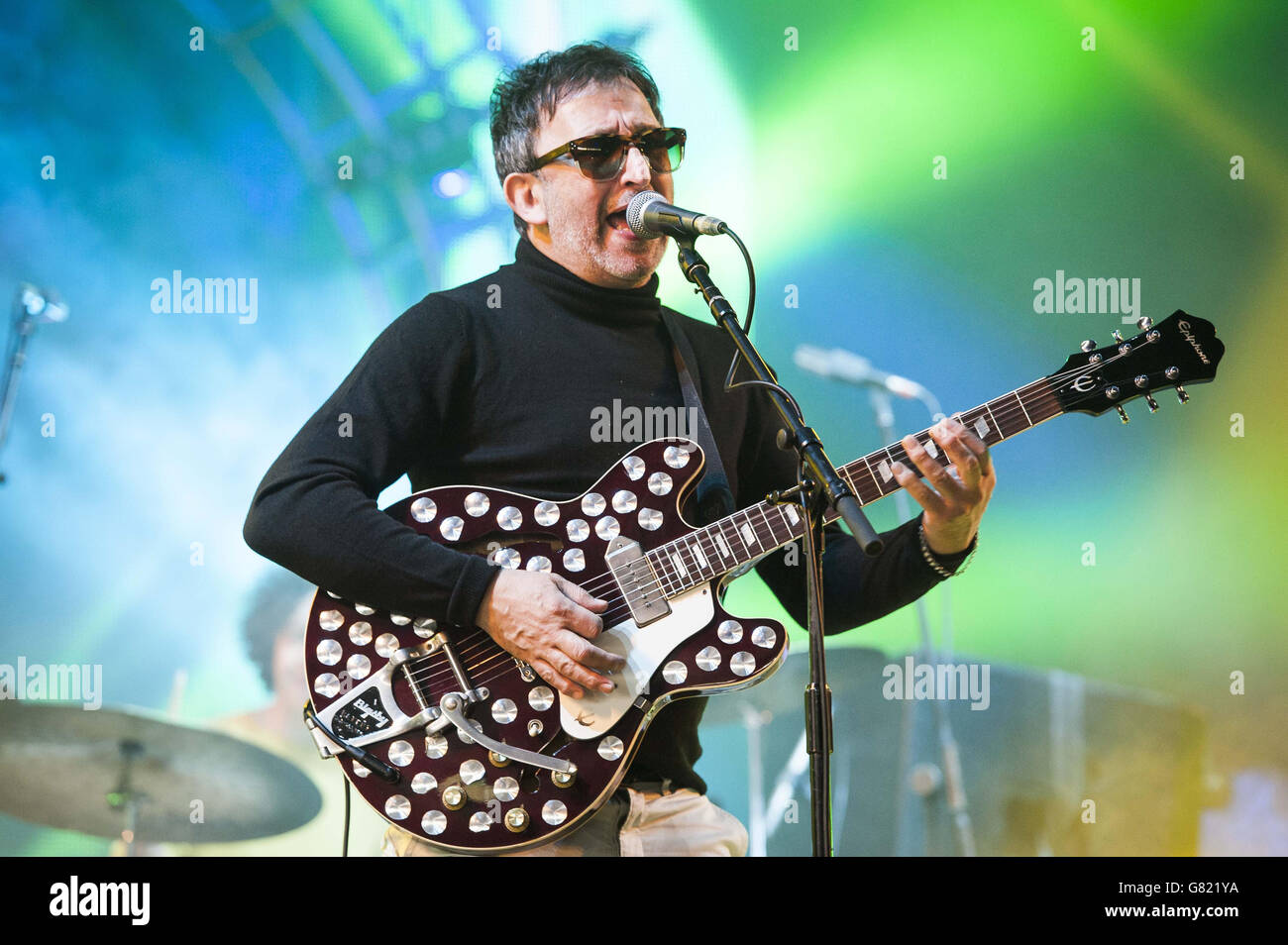 Ian Broudie of the Lightning Seeds performs live on day 4 of the Isle ...