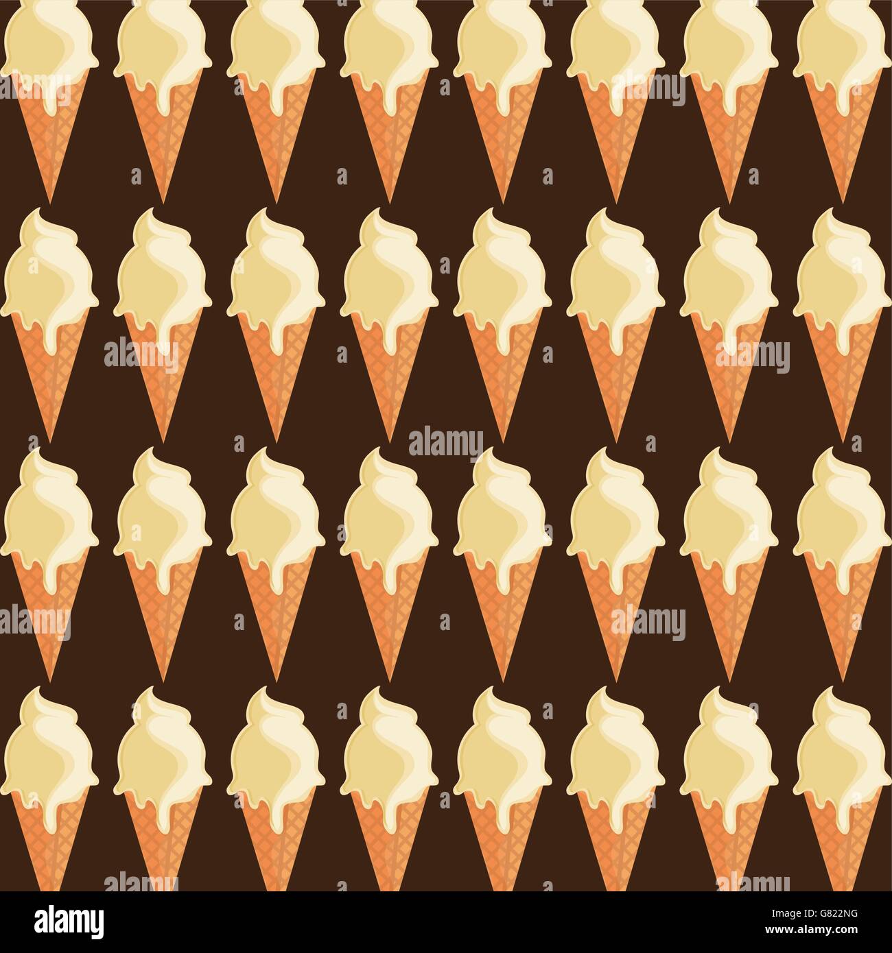 ice cream background. Dessert design. Vector graphic Stock Vector Image ...