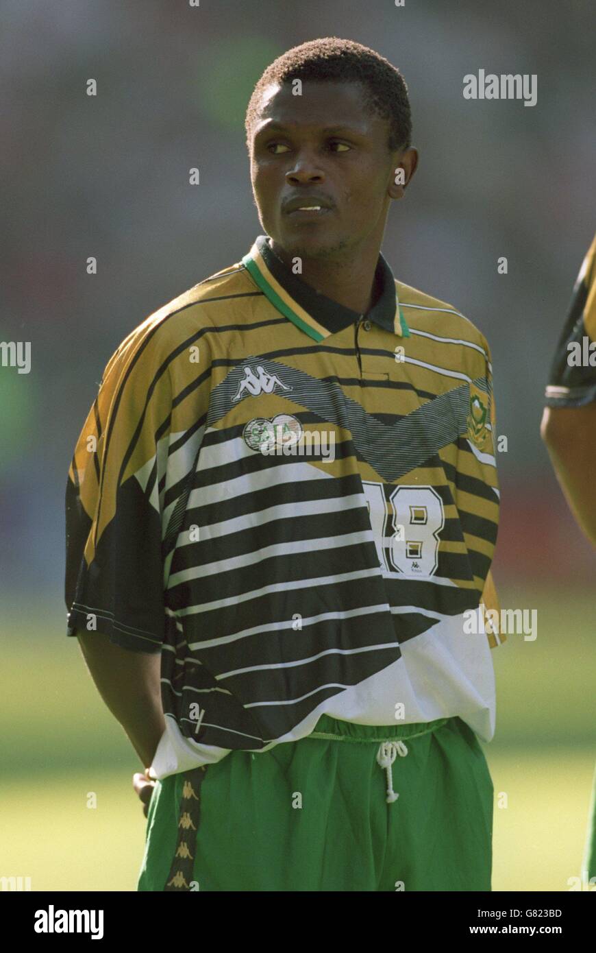 International Soccer - England v South Africa. John Moeti, South Africa ...