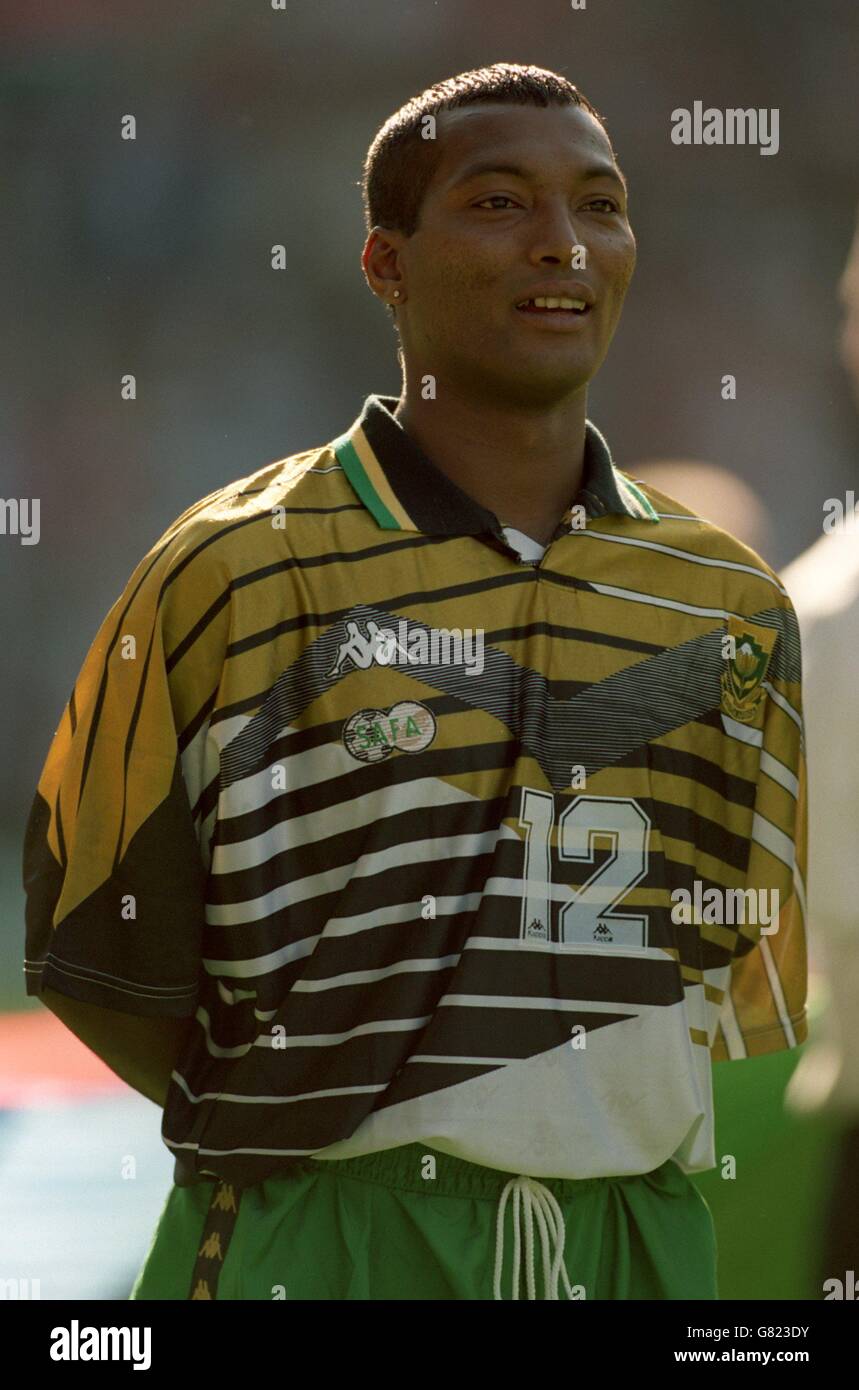 International Soccer - England v South Africa. Brendan Augustine, South ...
