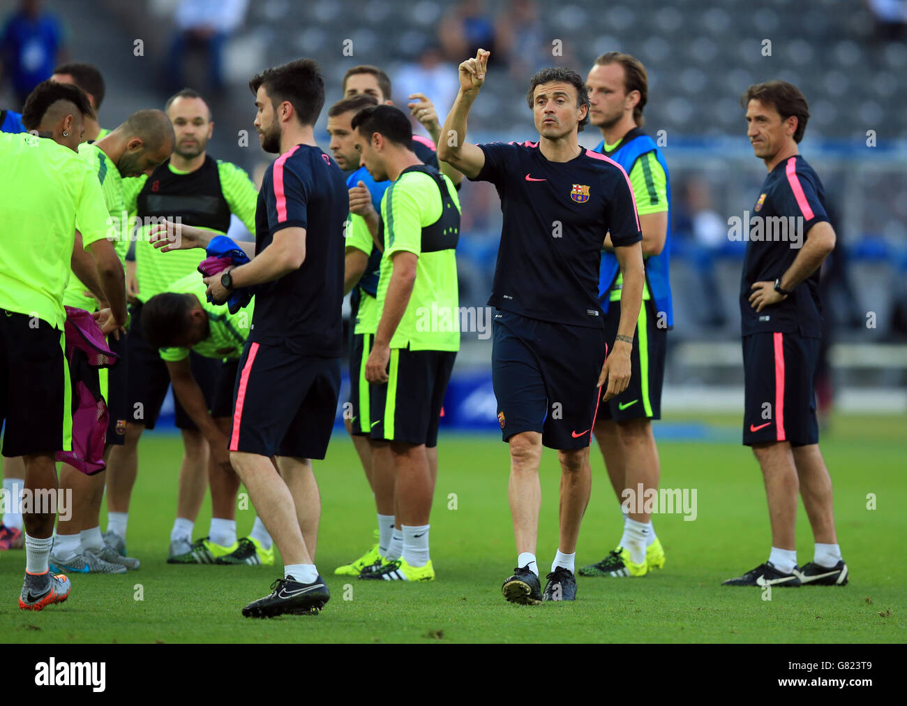 Soccer - UEFA Champions League - Final - Juventus v Barcelona - Barcelona Training Session ...