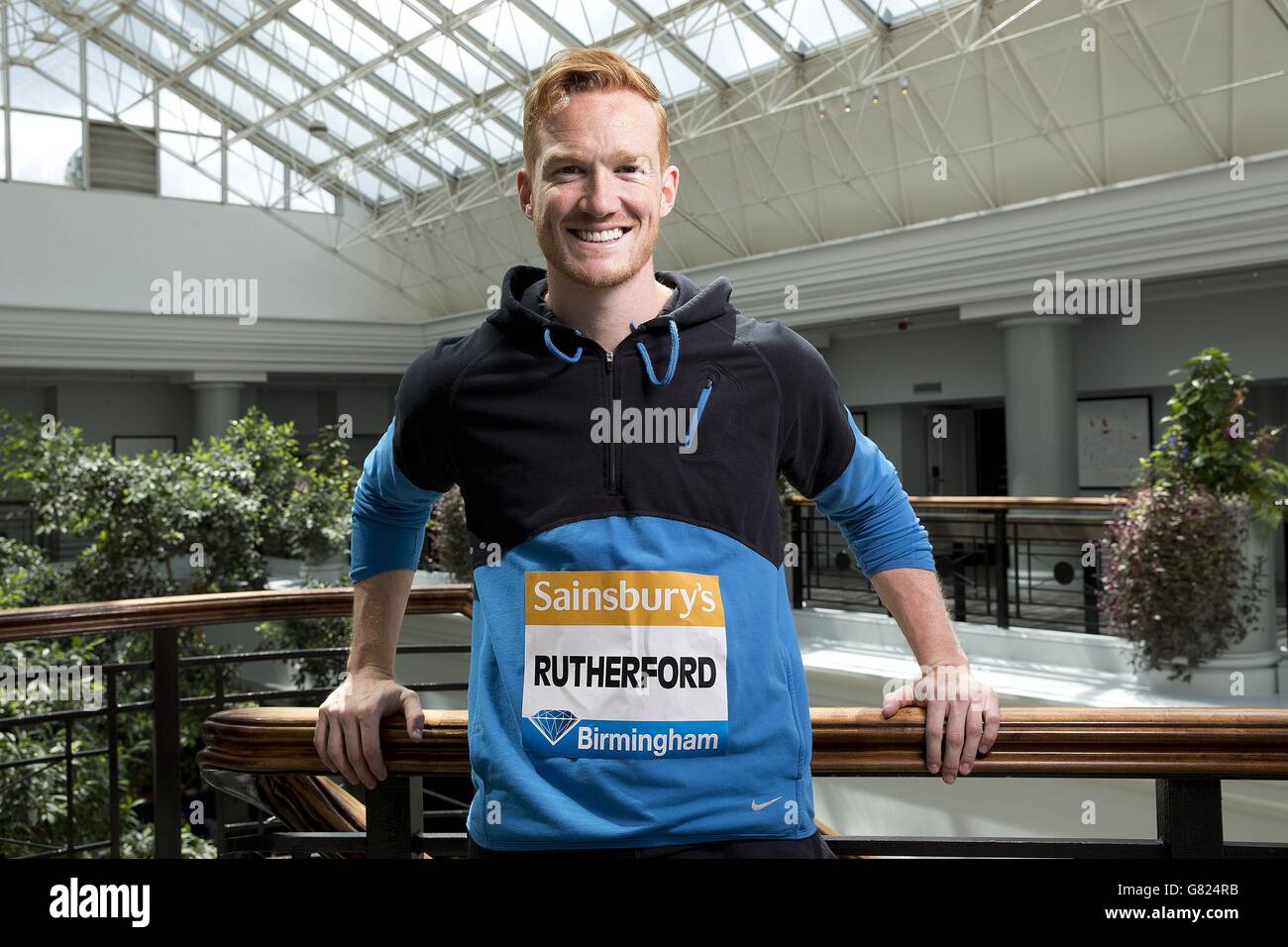 Greg rutherford after press conference at the hyatt regency hotel hi ...