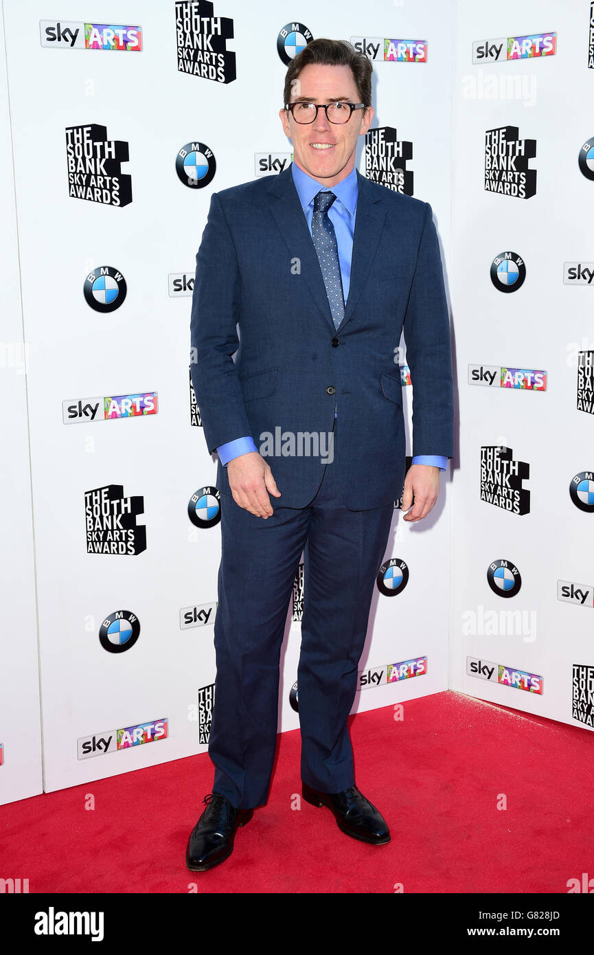 Rob Brydon attending the South Bank Sky Arts Awards at The Savoy Hotel ...