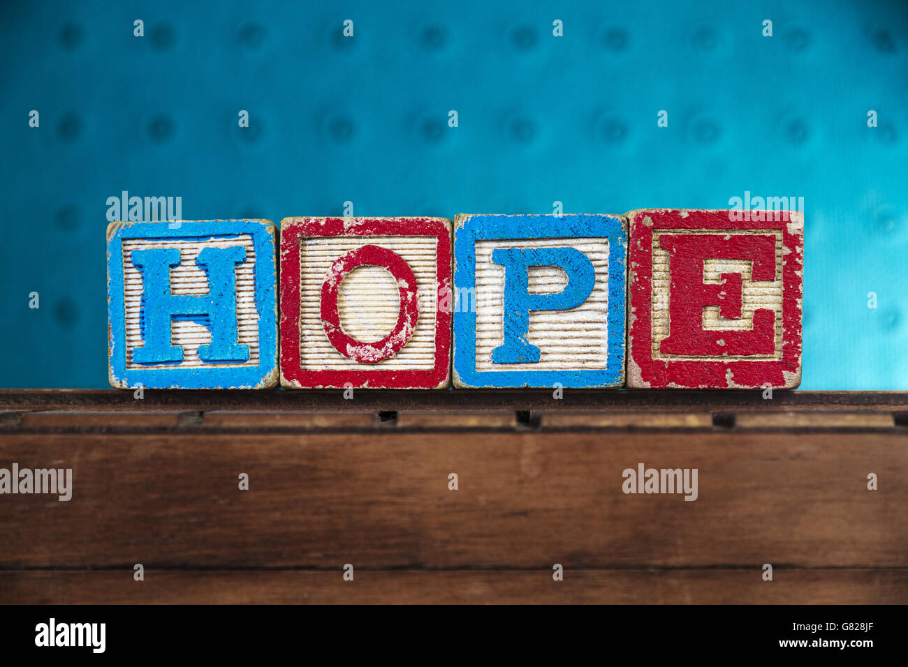 Blocks spell the word hi-res stock photography and images - Alamy