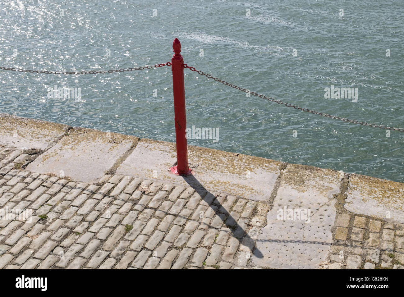 Quayside and sea Stock Photo - Alamy