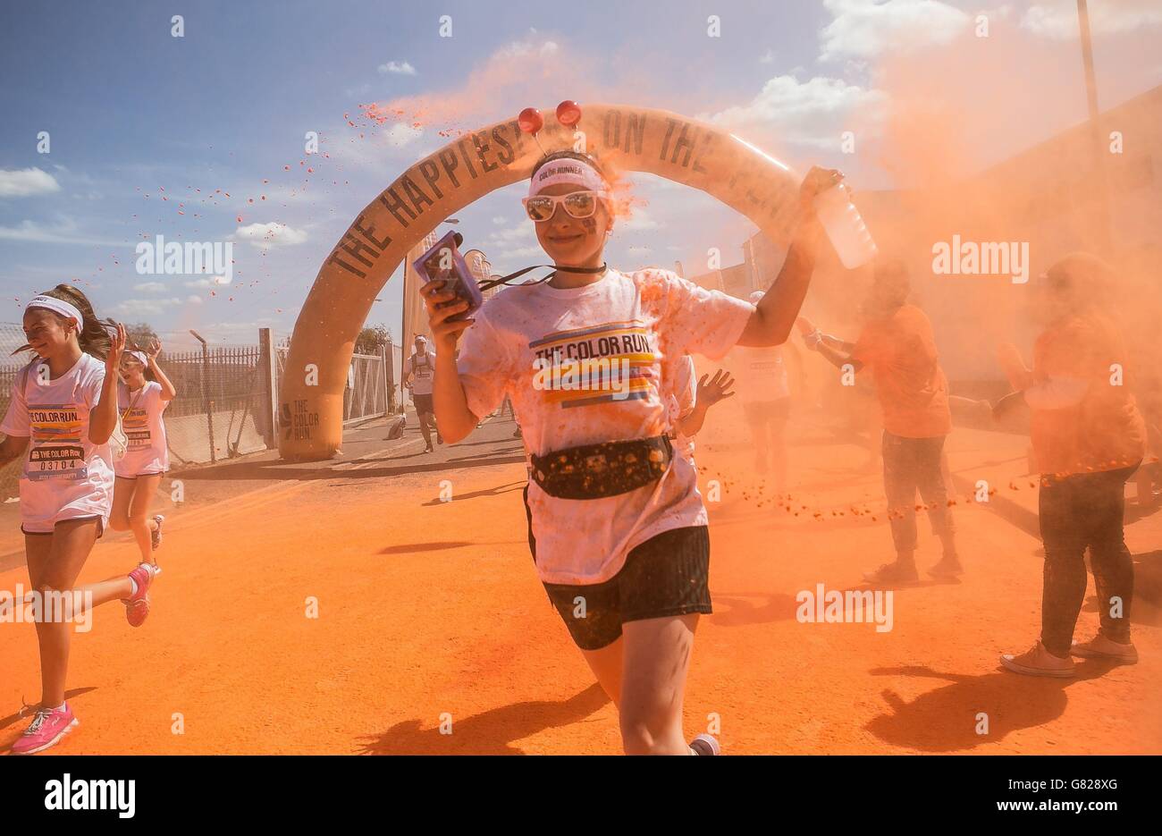The Color Run - London Stock Photo - Alamy