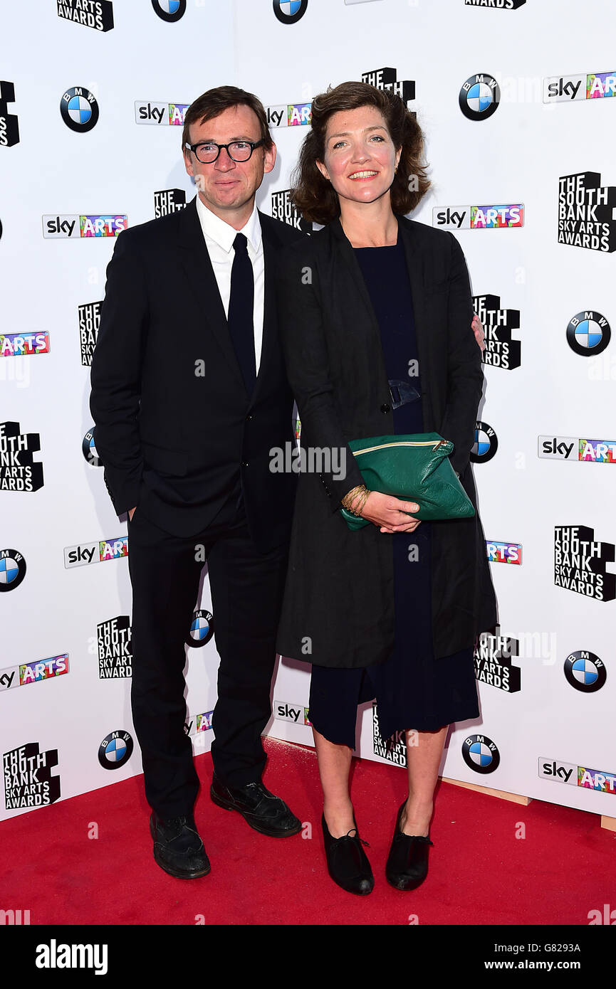 David Nicholls (left) and Hanna Nicholls attending the South Bank Sky ...