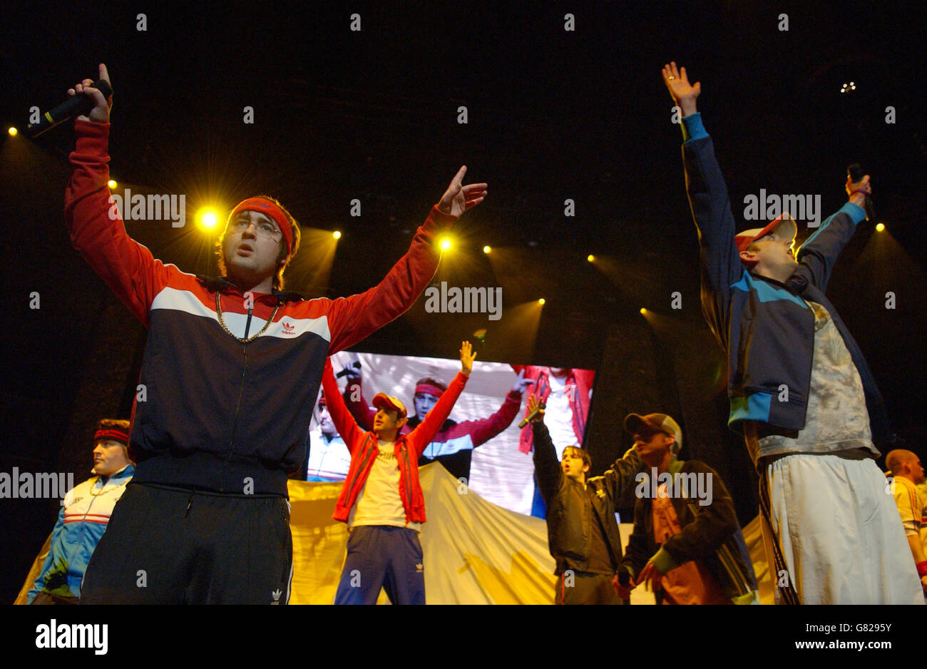 Showbiz music charity singer celebrity performing on stage adidas ...