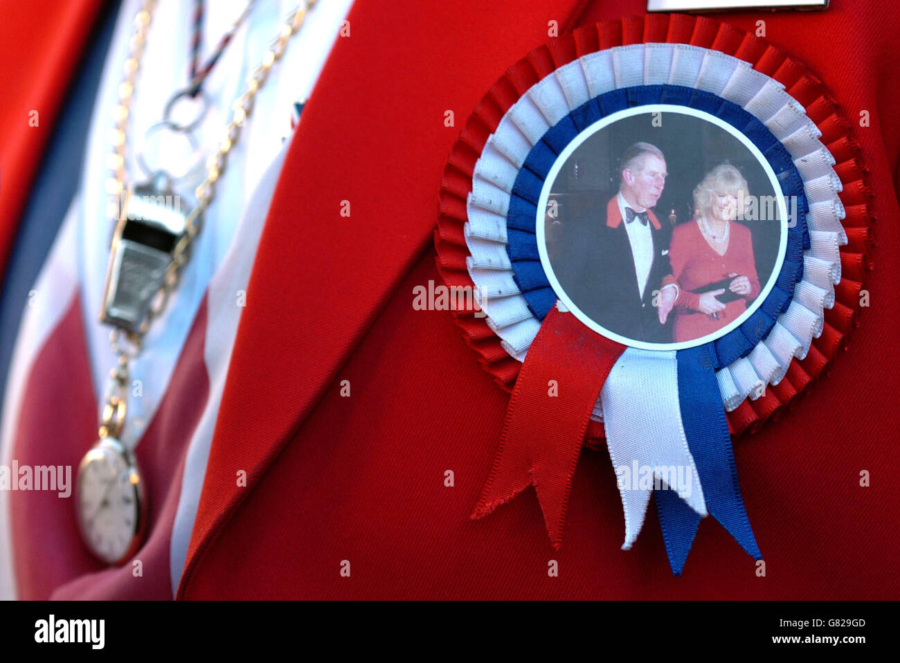 Royal well-wisher Ray Egan, aka John Bull, from Birmingham enjoys the ...