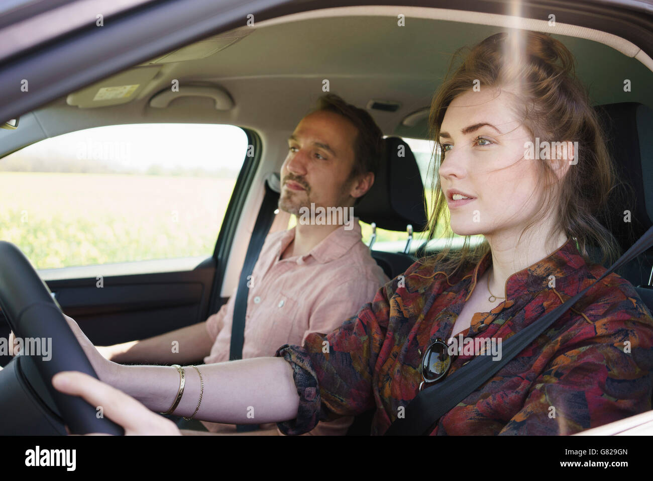 Man driving in car hi-res stock photography and images - Alamy