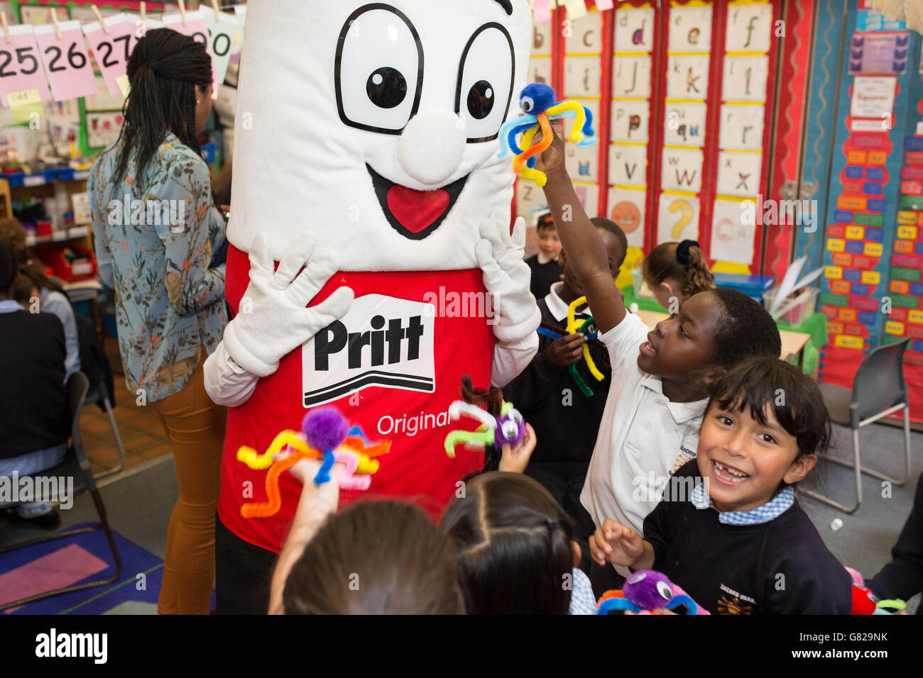 The mascot for pritt stick hi-res stock photography and images - Alamy