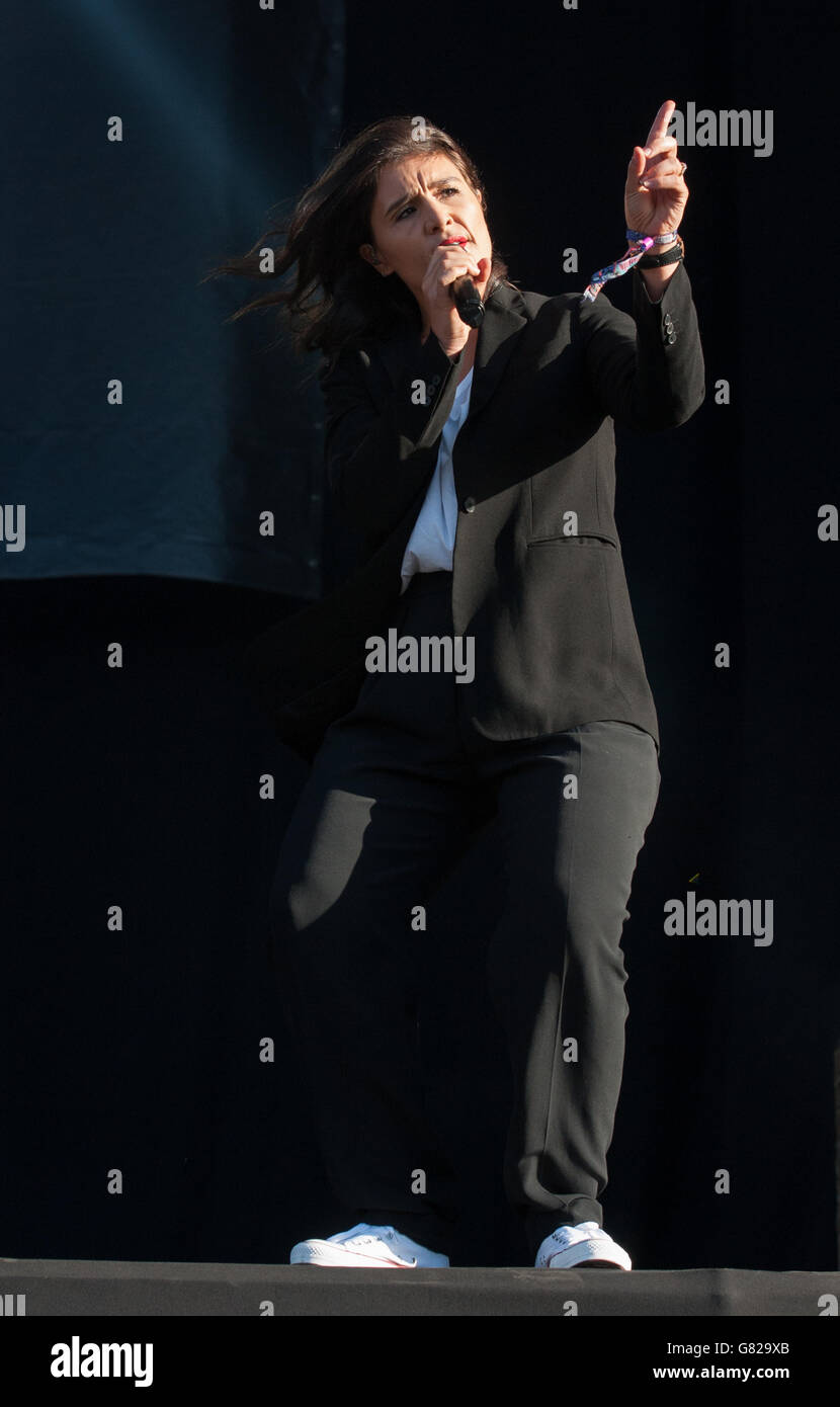 Jessie Ware performing live on day 2 of Parklife festival on June 07 ...