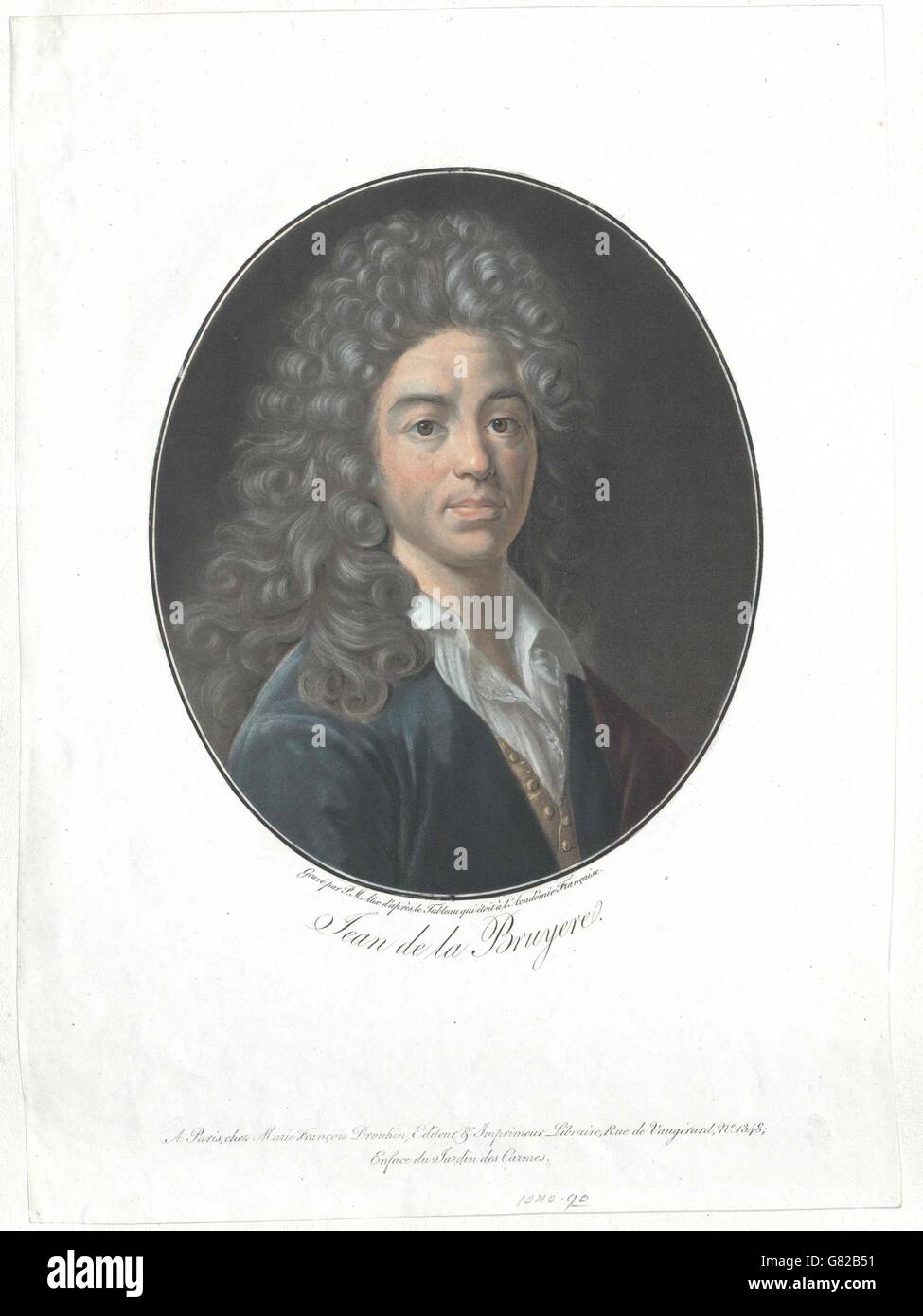 La Bruyère, Jean de Stock Photo - Alamy
