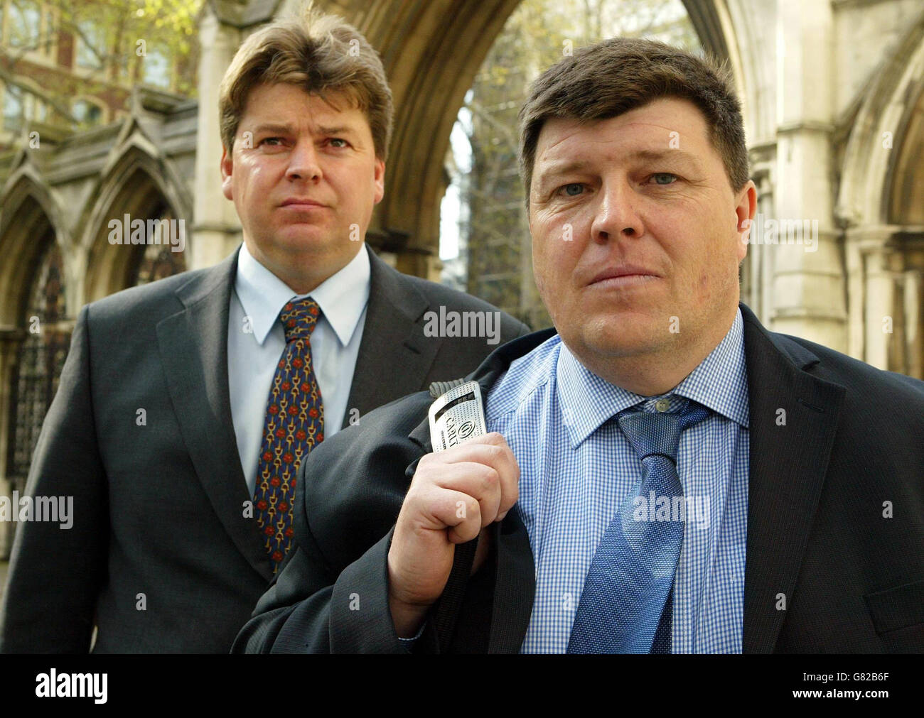 Head groom Malcolm Bryson (left) and stud manager Robin Sharp after two ...