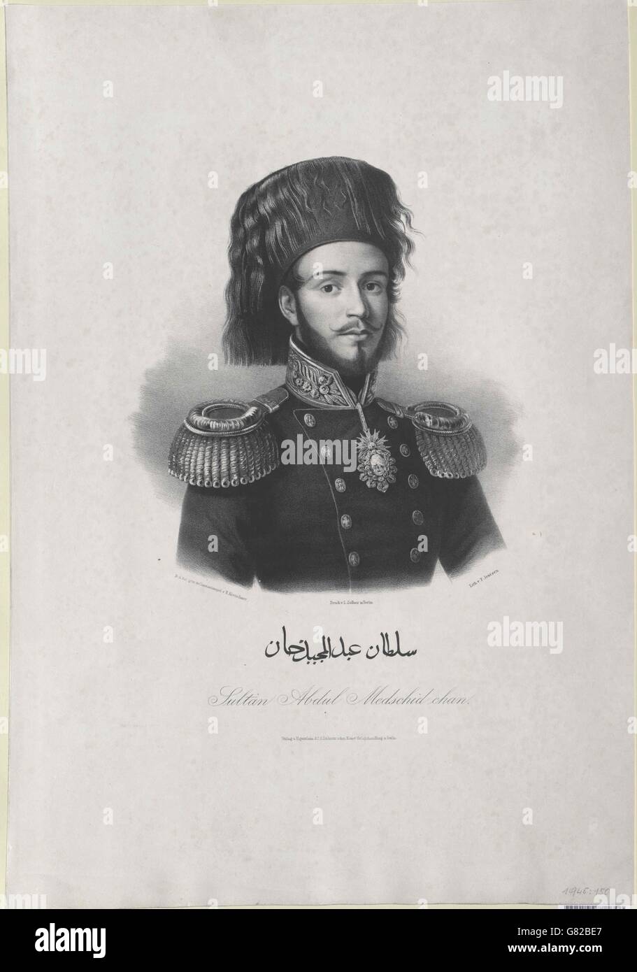 Abdul-Medjid I., Sultan der Türkei Stock Photo - Alamy