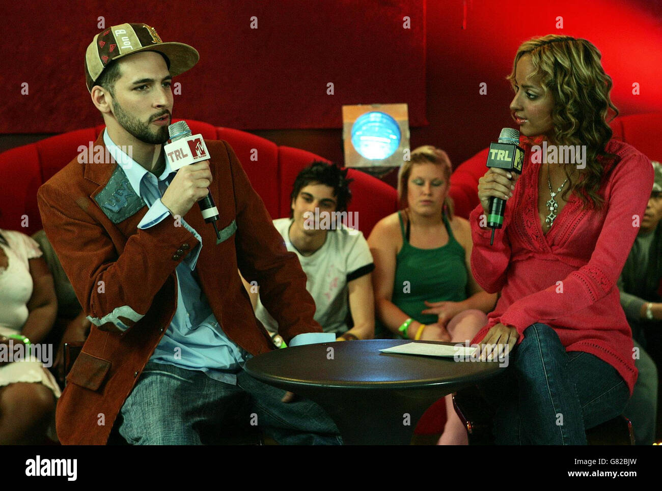 Presenter max on mtvs trl total request live show hi-res stock ...