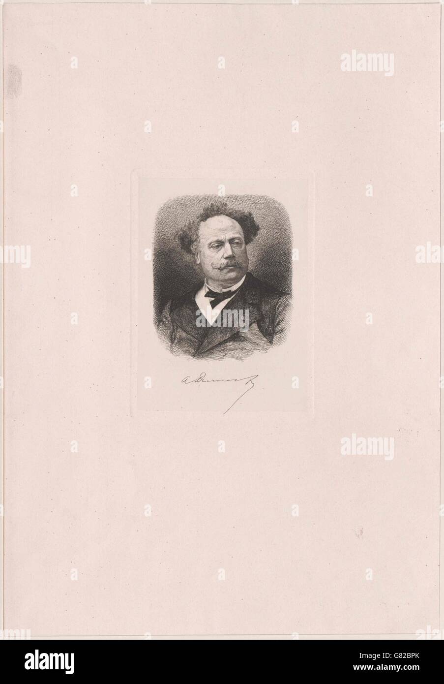 Alexander dumas portrait hi-res stock photography and images - Alamy