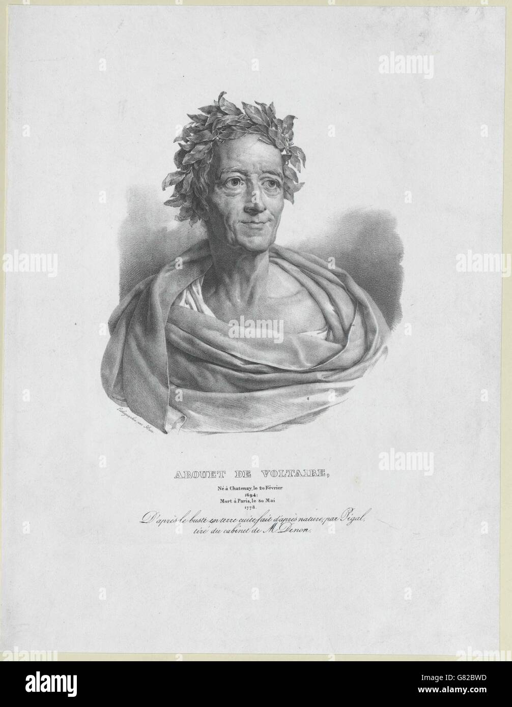Voltaire, François Marie Arouet Stock Photo - Alamy