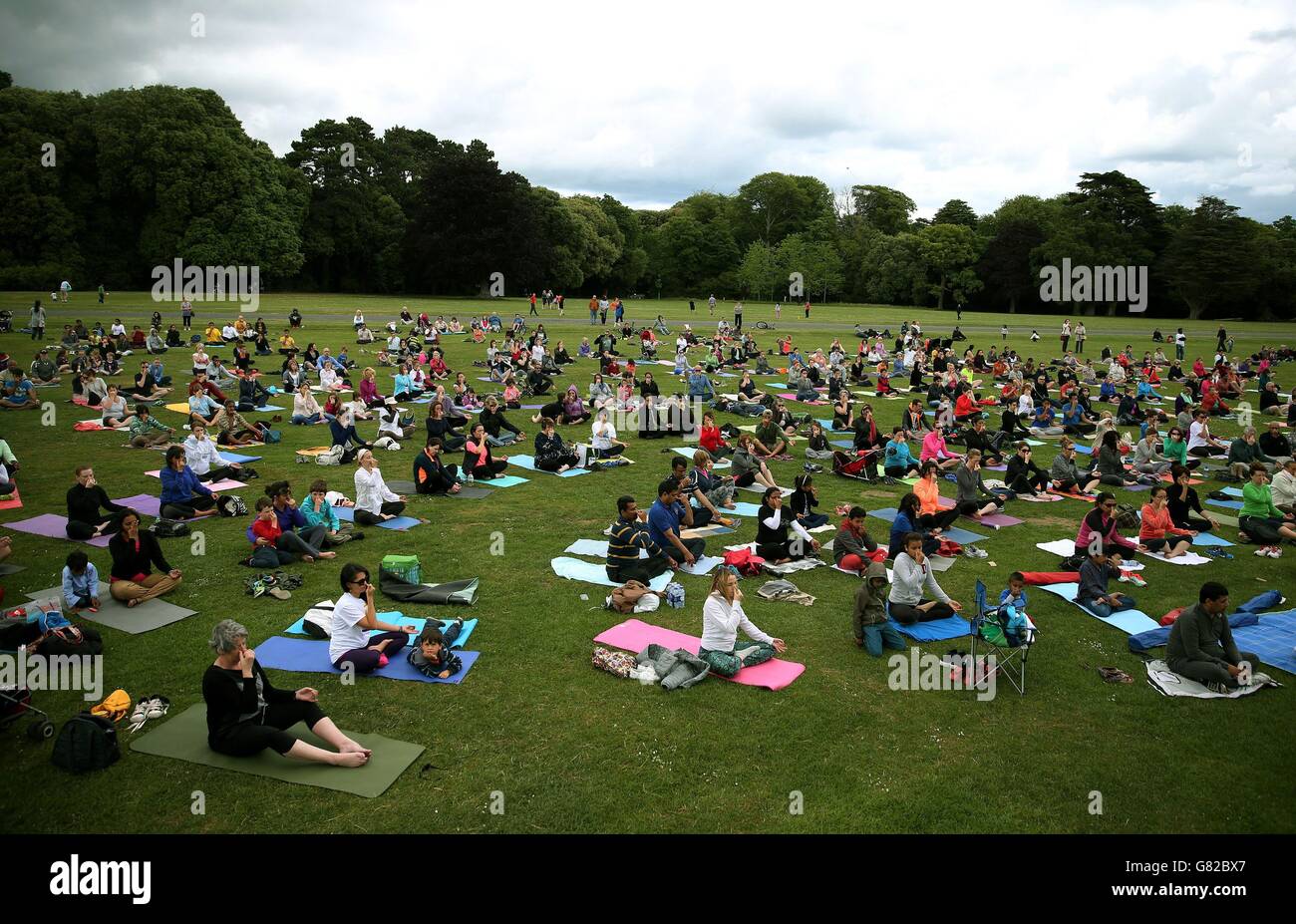 International Day of Yoga - Dublin Stock Photo - Alamy