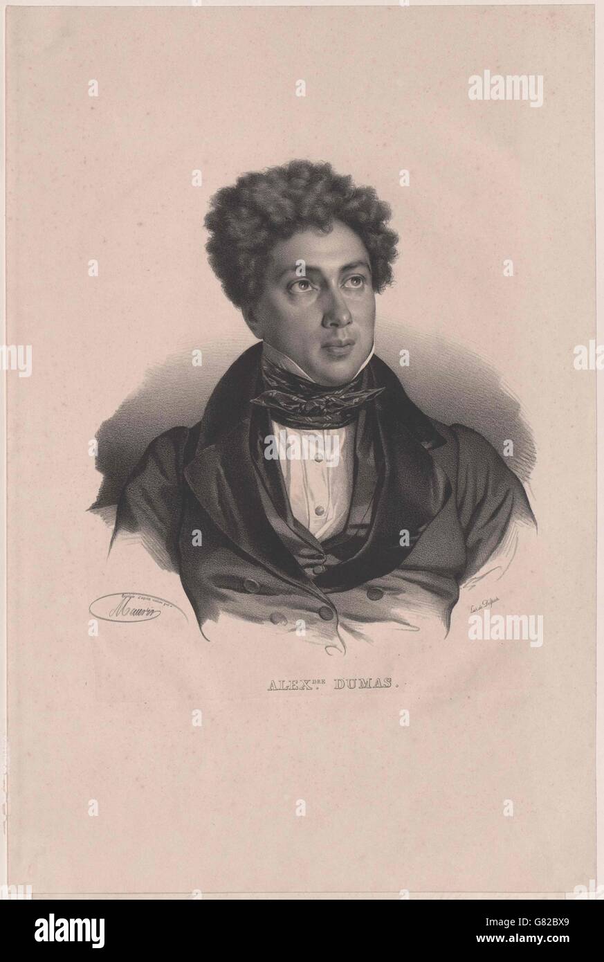 Alexander dumas portrait hi-res stock photography and images - Alamy
