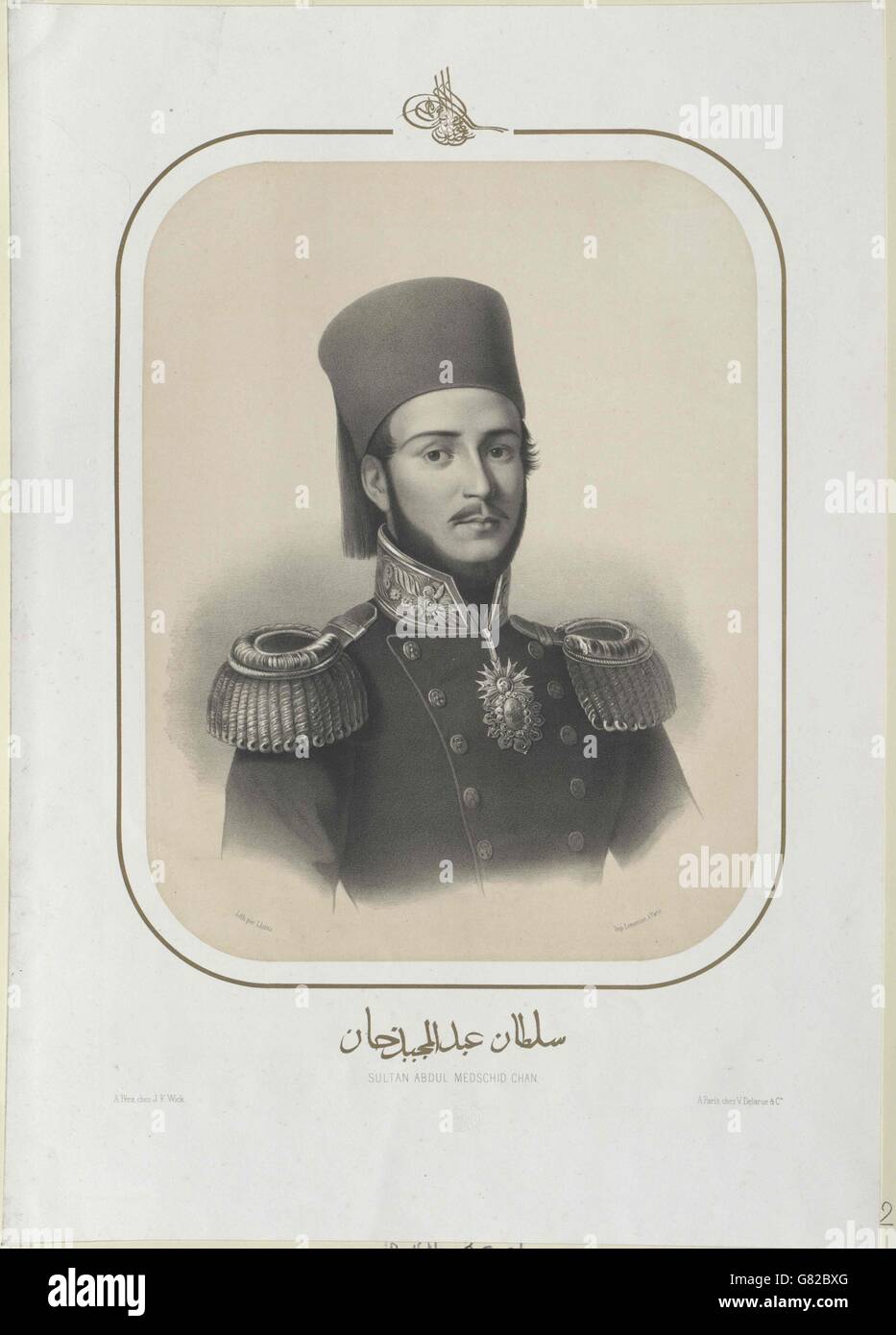 Abdul-Medjid I., Sultan der Türkei Stock Photo - Alamy