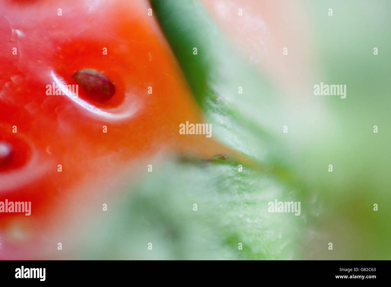 Extreme close-up of fresh strawberry Stock Photo - Alamy