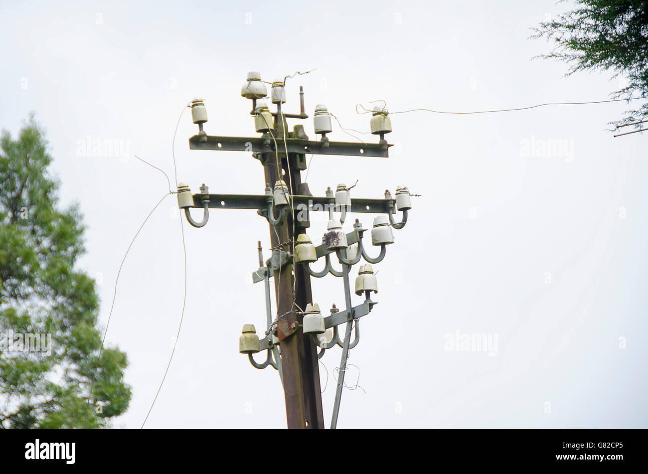 Damaged pylon hi-res stock photography and images - Alamy