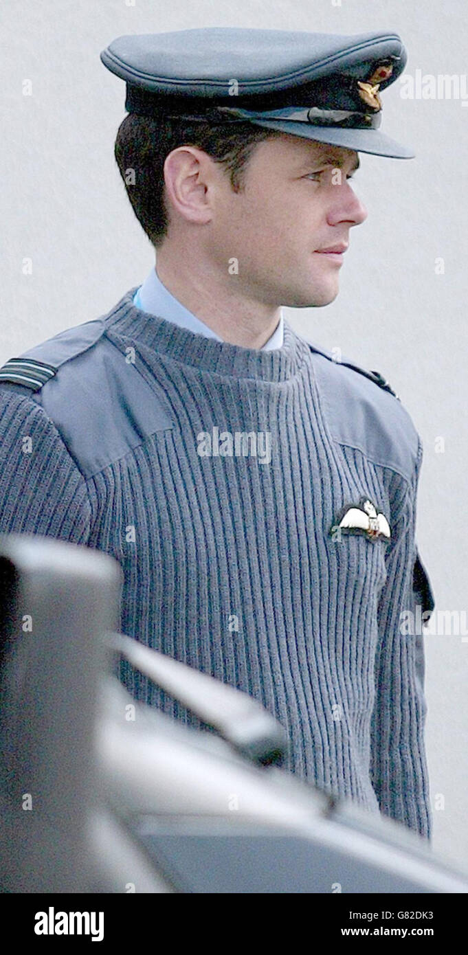 Royal Air Force Flight Lieutenant Stuart Hague arrives to face a court ...