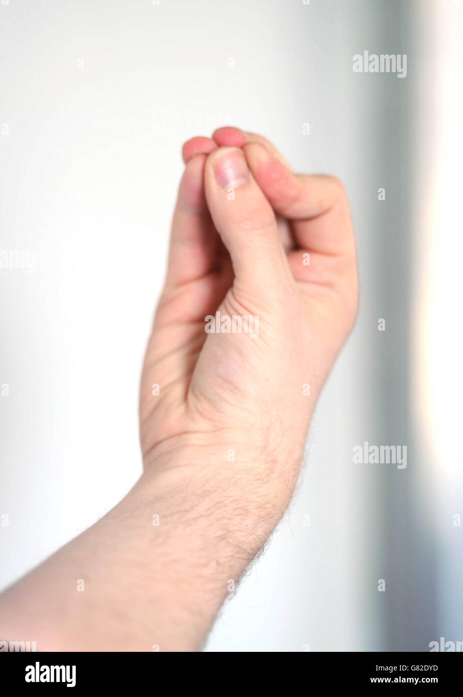 Hand Stock. General view of a male hand gesturing Stock Photo - Alamy