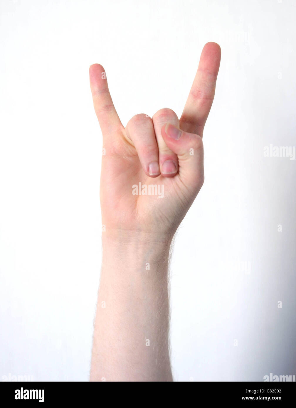 You rock hand signal hi-res stock photography and images - Alamy