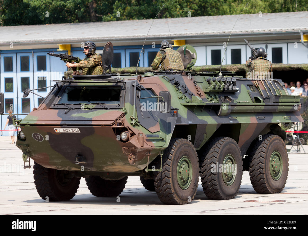 BURG / GERMANY - JUNE 25, 2016: german military armoured personnel ...