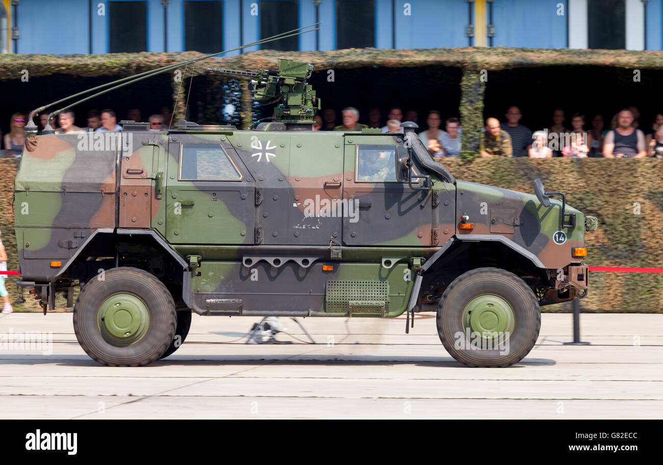 BURG / GERMANY - JUNE 25, 2016: german armored military infantry ...