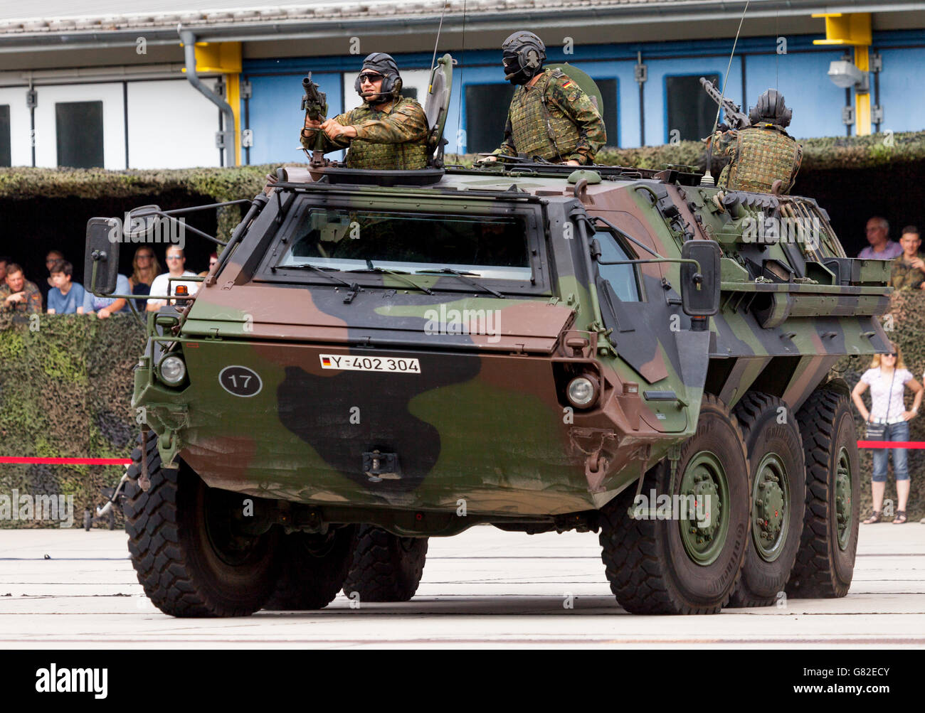 BURG / GERMANY - JUNE 25, 2016: german military armoured personnel ...