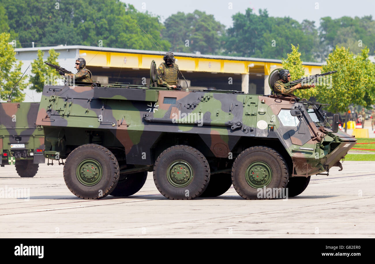 BURG / GERMANY - JUNE 25, 2016: german military armoured personnel ...