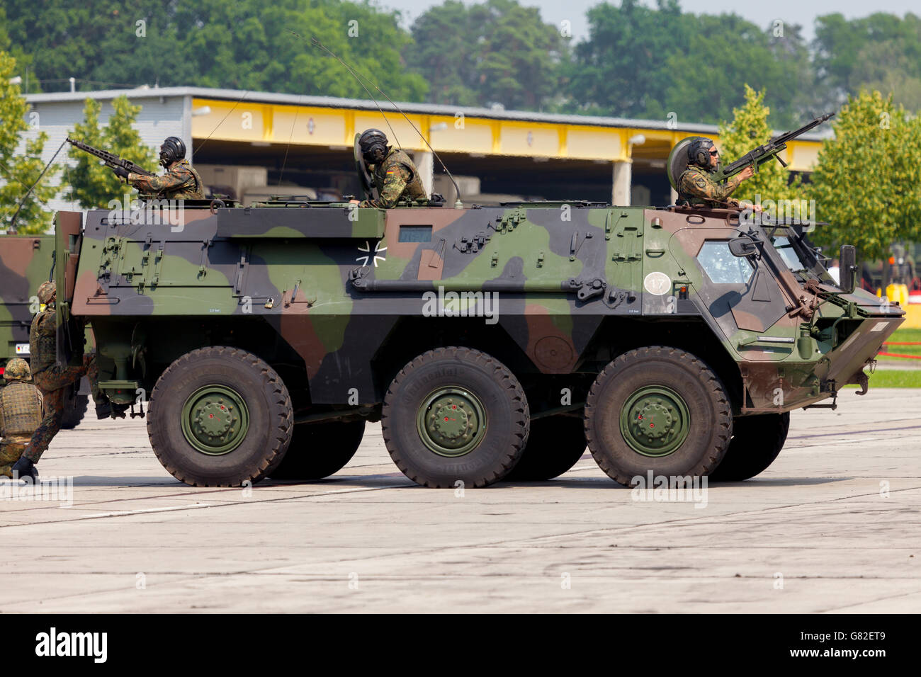 BURG / GERMANY - JUNE 25, 2016: german military armoured personnel ...