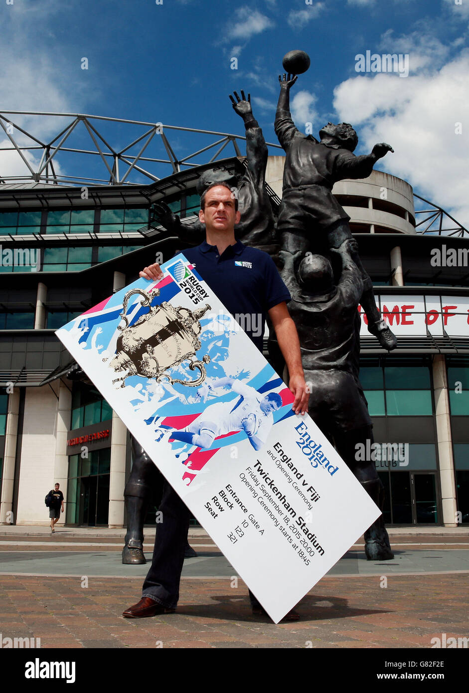 Rugby Union - 2015 World Cup - Ticket Design Launch - Twickenham Stock ...