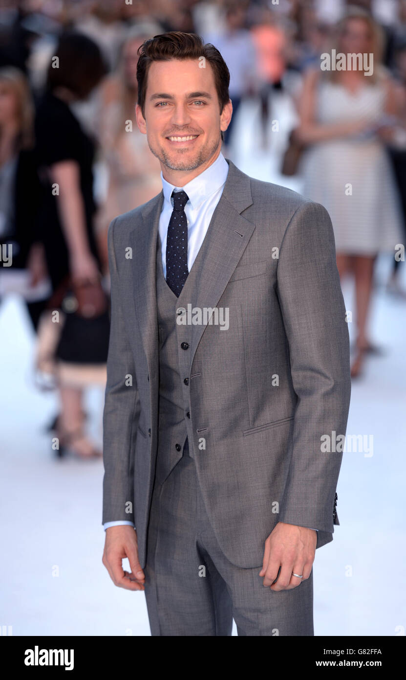 Matt Bomer arriving at the Magic Mike XXL European premiere at Vue West ...