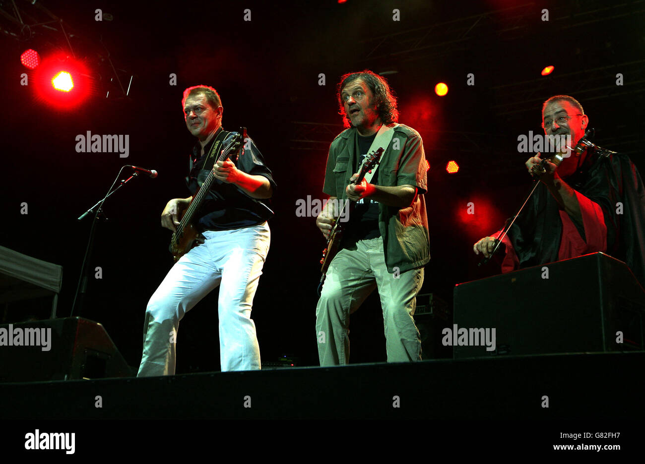 Emir Kusturica and his band The no smoking orchestra perform on stage ...