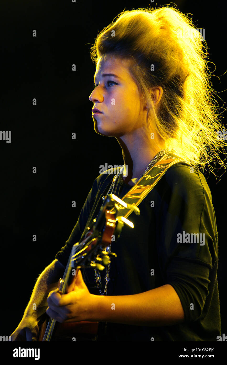 Singer Selah Sue performs on stage at Nice Jazz Festival at Jardin ...