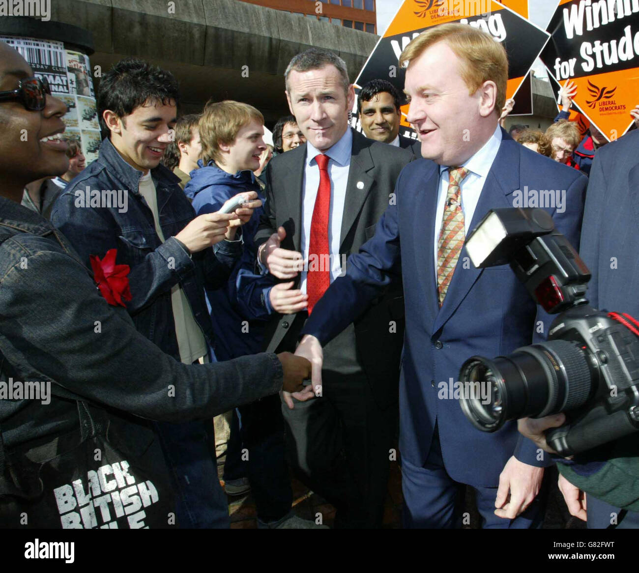 General Election Campaign 2005 - Sheffield University Stock Photo - Alamy