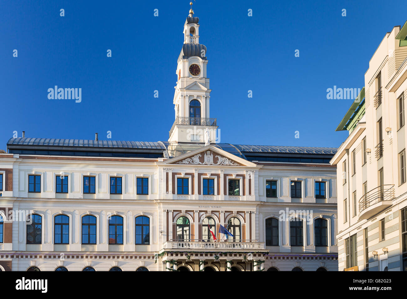 Main Building of the Riga City Hall Stock Photo - Alamy