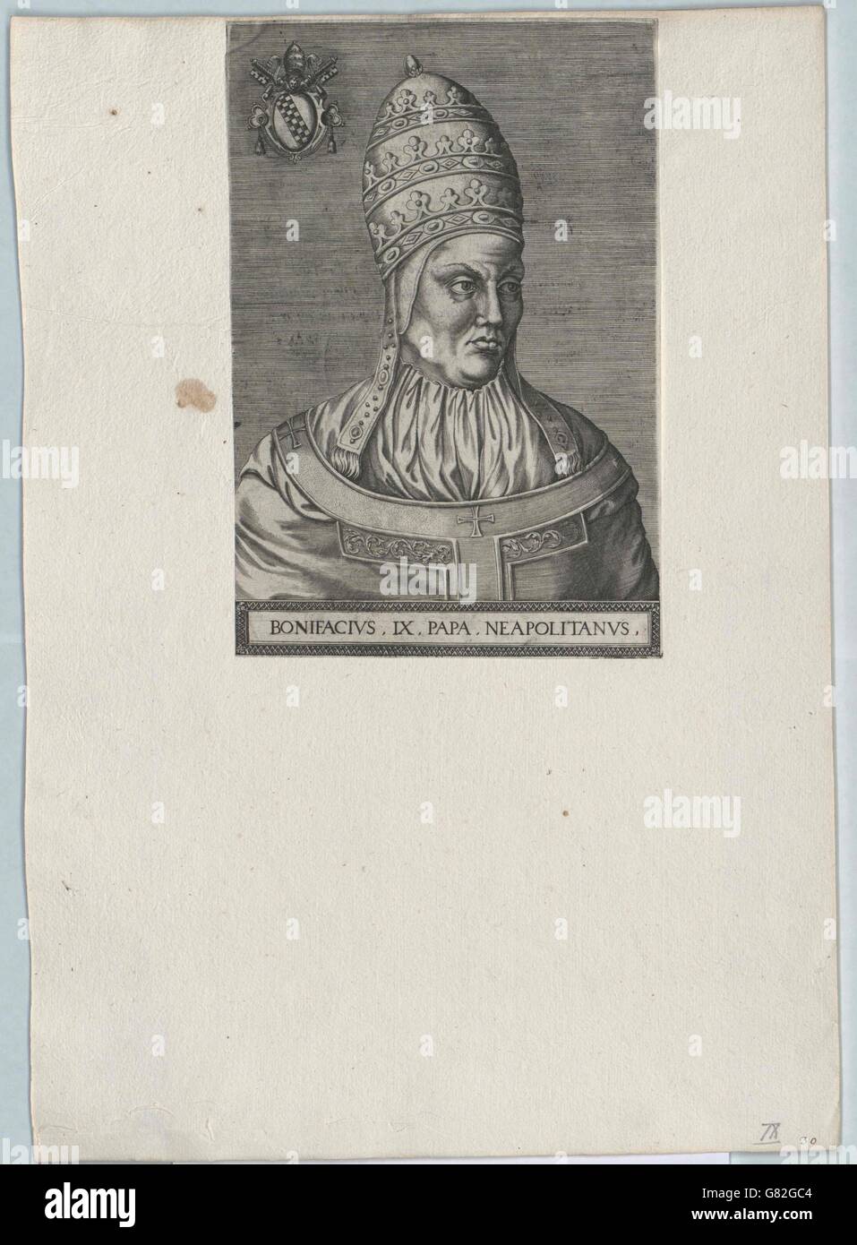 Bonifatius IX., papa Stock Photo - Alamy