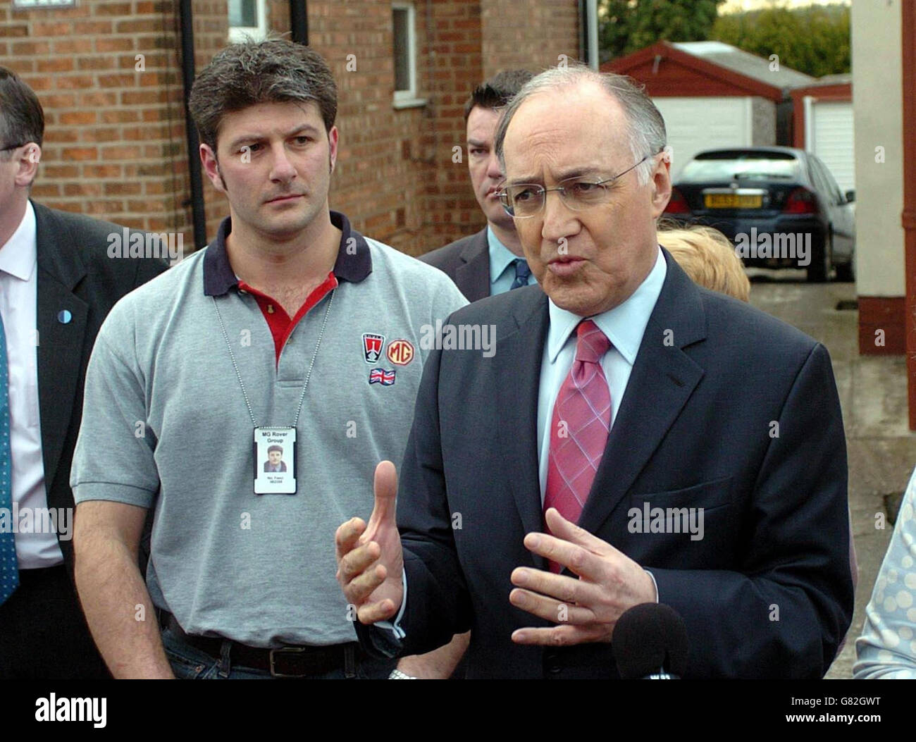 Politics head head shot speaking michael howard hi-res stock ...