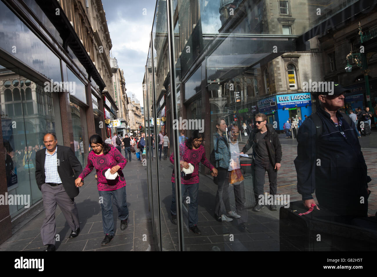Glaswegians go about their normal life, Glasgow, Scotland, 2016 Stock ...