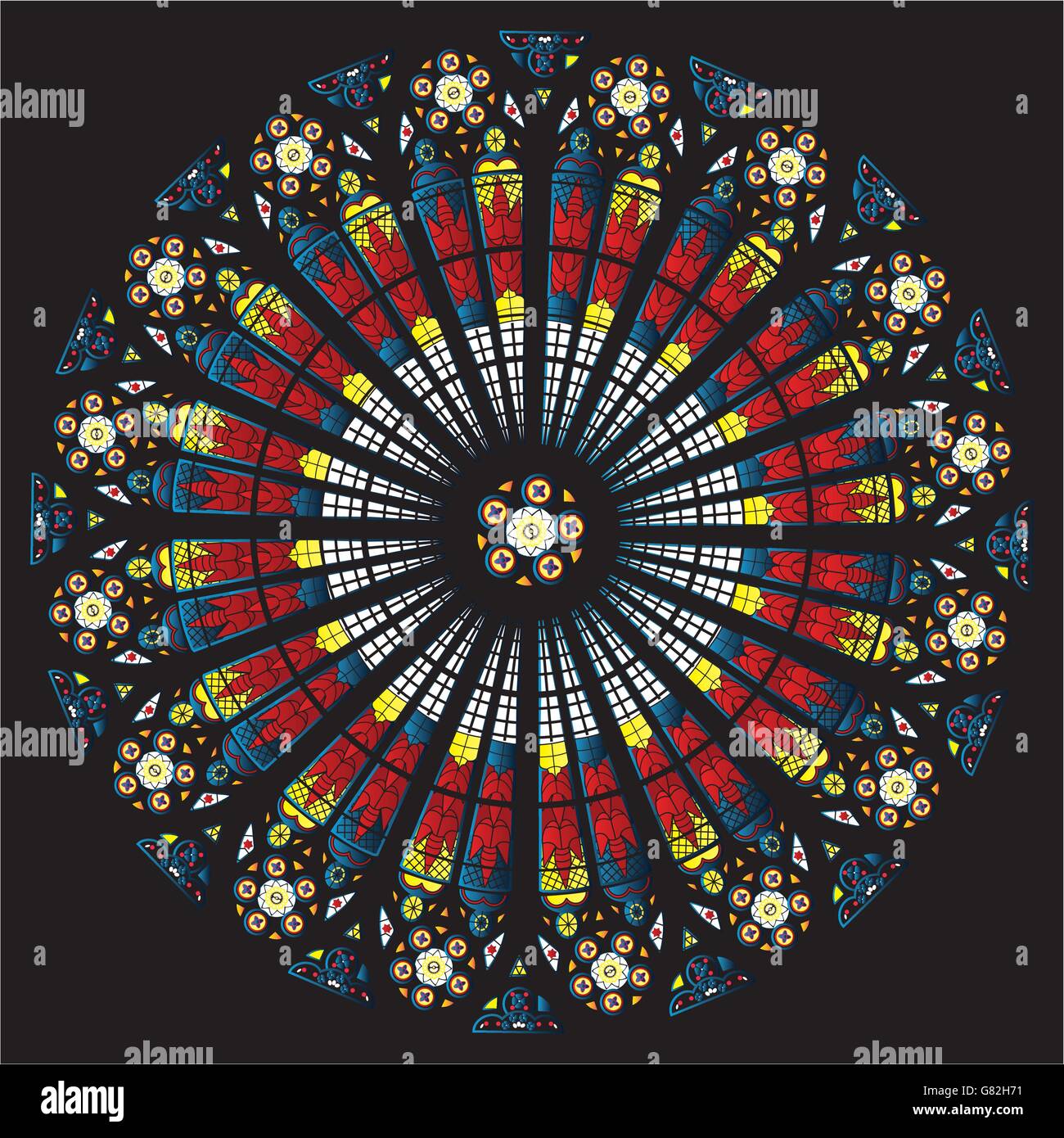 Church rose window Stock Vector Images - Alamy
