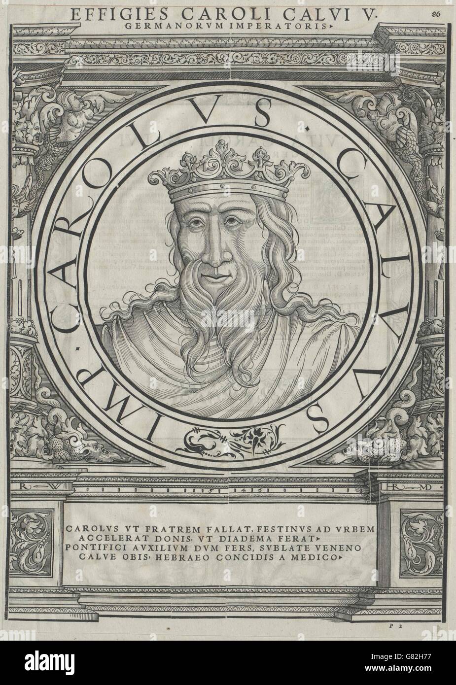 Karl II., der Kahle, römischer Kaiser Stock Photo - Alamy