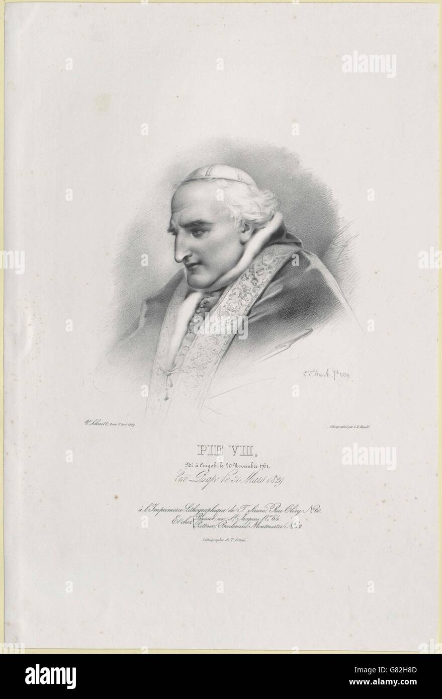 Pius viii hi-res stock photography and images - Alamy