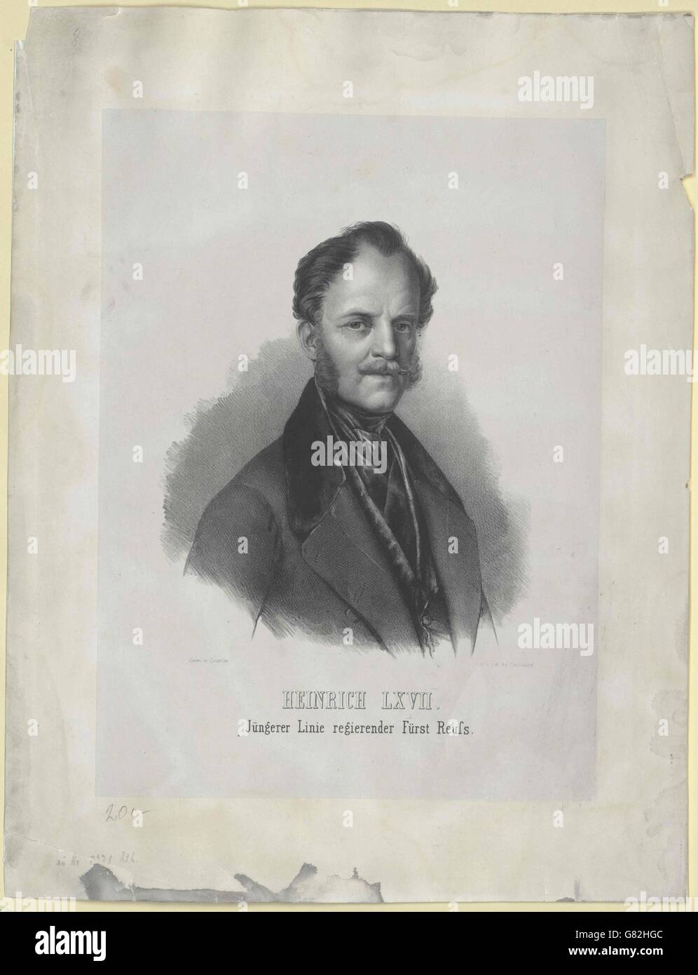 Reuss zu Schleiz, Heinrich Fürst Stock Photo - Alamy